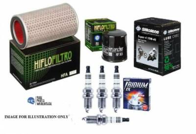 YAMAHA YZF-R6 2008 to 2019 Filters & 4 x Iridium Spark Plugs Service ...
