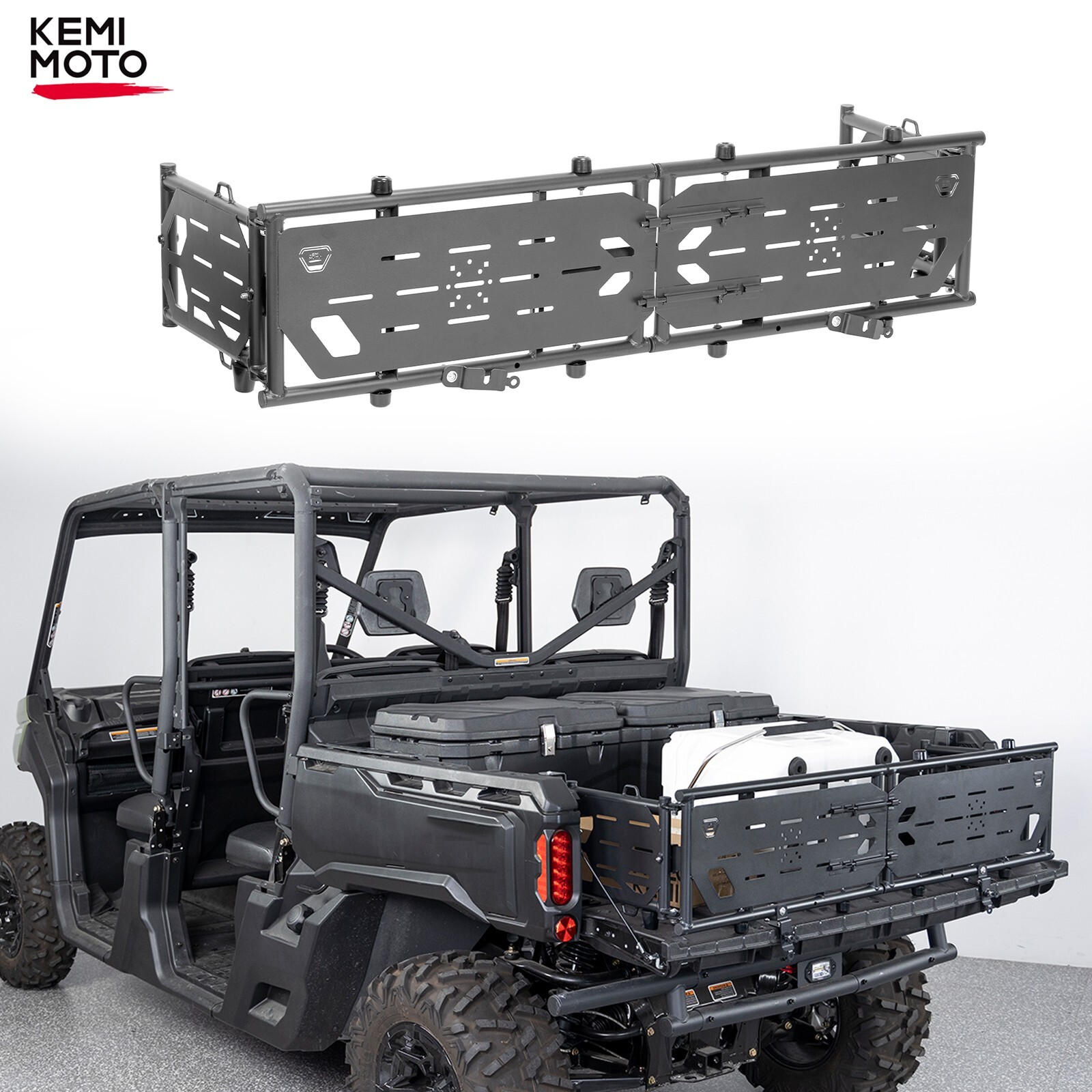 2016-2025 Can-Am Defender HD5/7/8/9/10 MAX Rear Bed Extender Storage ...