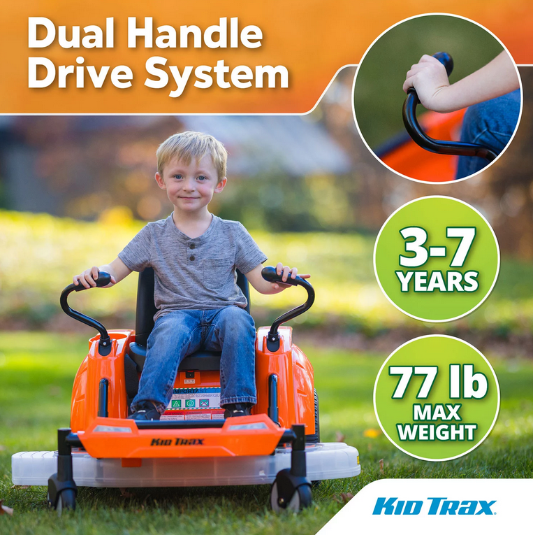 Kid Trax Zero Turn Lawn Mower 12-Volt Ride-On | eBay