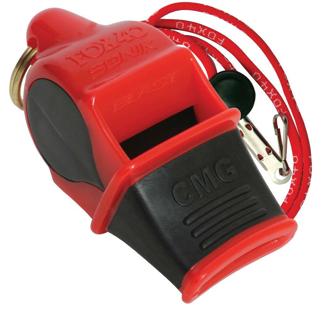 Fox 40 Sonik Blast CMG Pealess Whistle With Break Away Lanyard Purple ...