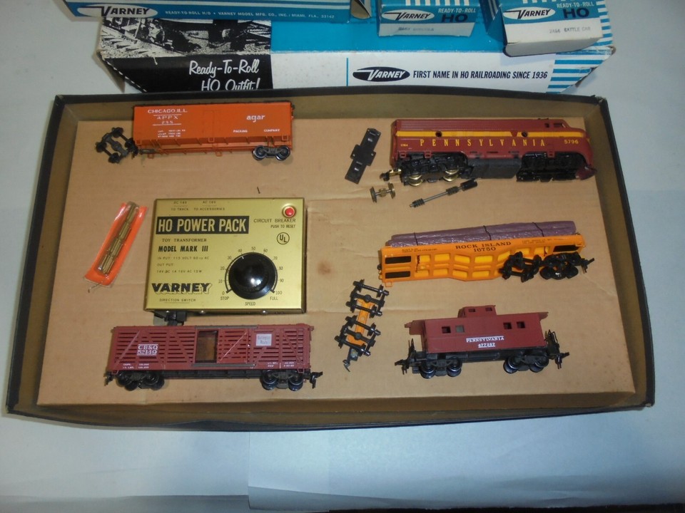 VARNEY VINTAGE HO TRAIN SET WITH ORIGINAL BOX | eBay