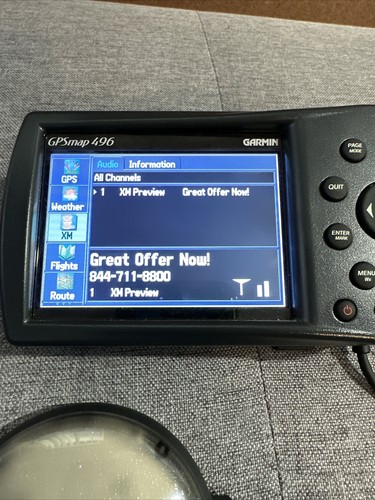 Garmin GPSMAP 496 4 inch Aviation GPS Receiver - Black | eBay