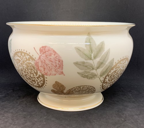 Lenox Natures Impressions "Burnished Leaves" Centerpiece Bowl 9" X6 ...