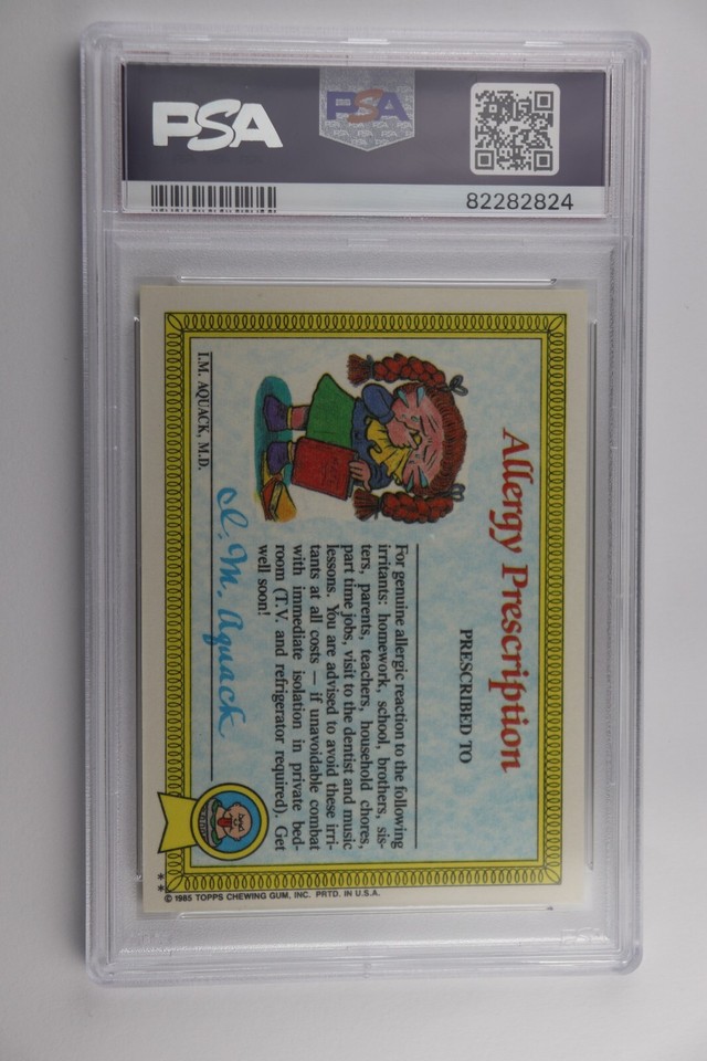 3b HEAVIN' STEVEN PSA 9 Garbage Pail Kids 1985 Series 1 OS1 Pop 119 GPK ...