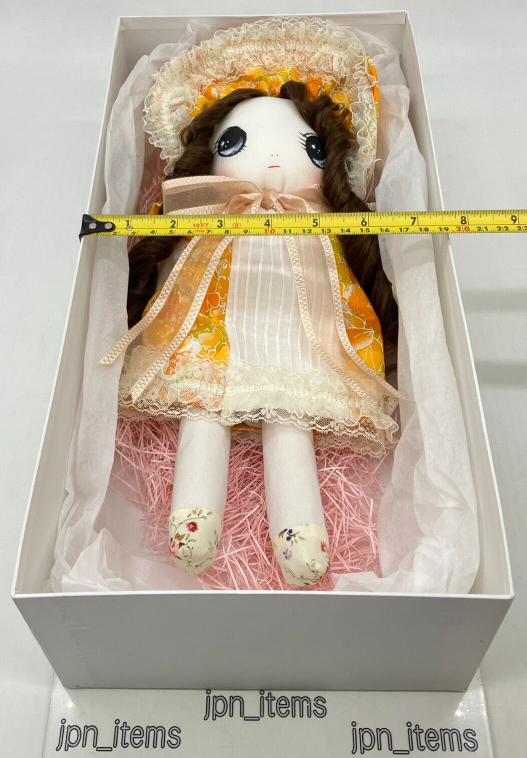 Handmade Japan Plush Cotton Bunka Doll Japanese Retro Style Brown Hair ...