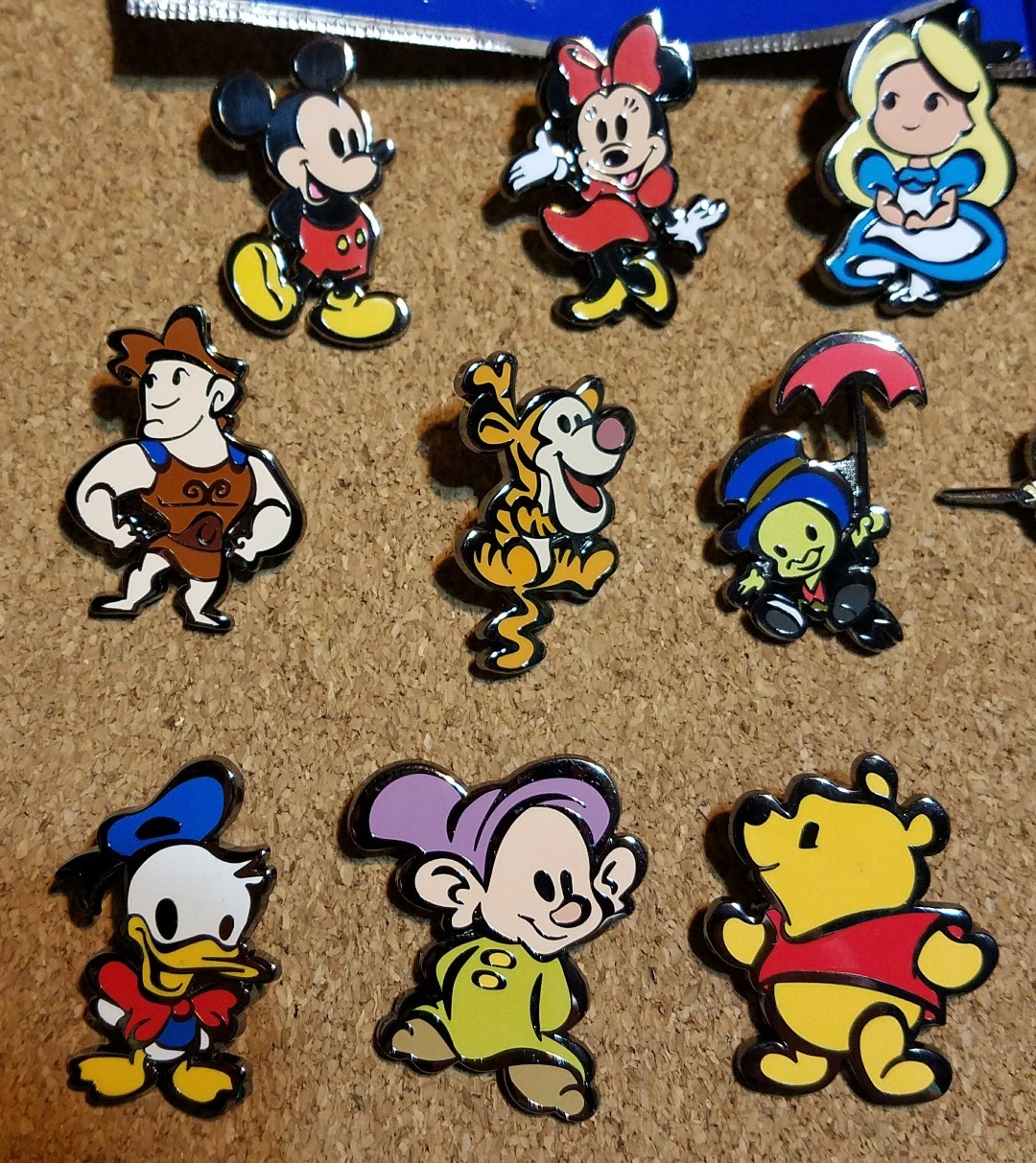 Disney Pins Stylized Cutie Character Mystery Series Complete Set 16 ...