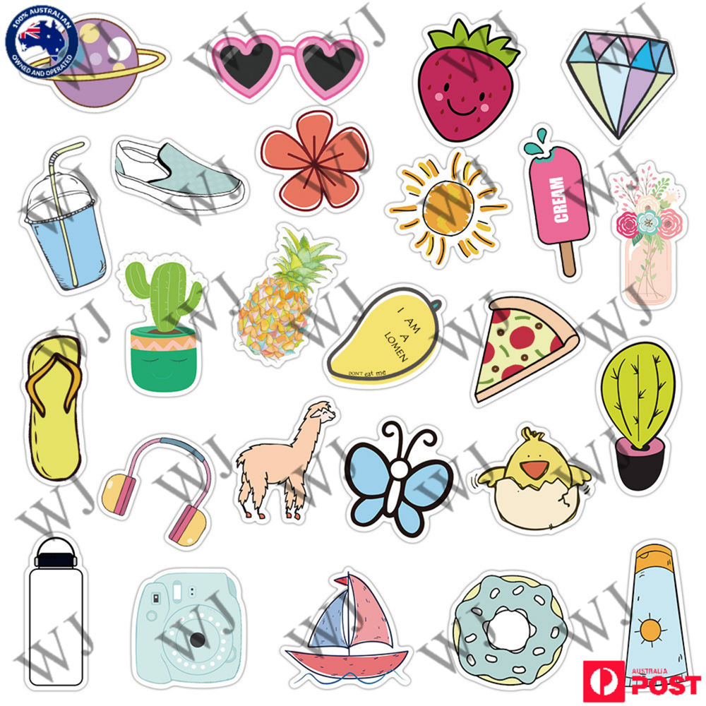 50pcs Cute 5 Fresh INS Style VSCO Vinyl Decal Stickers Laptop ...