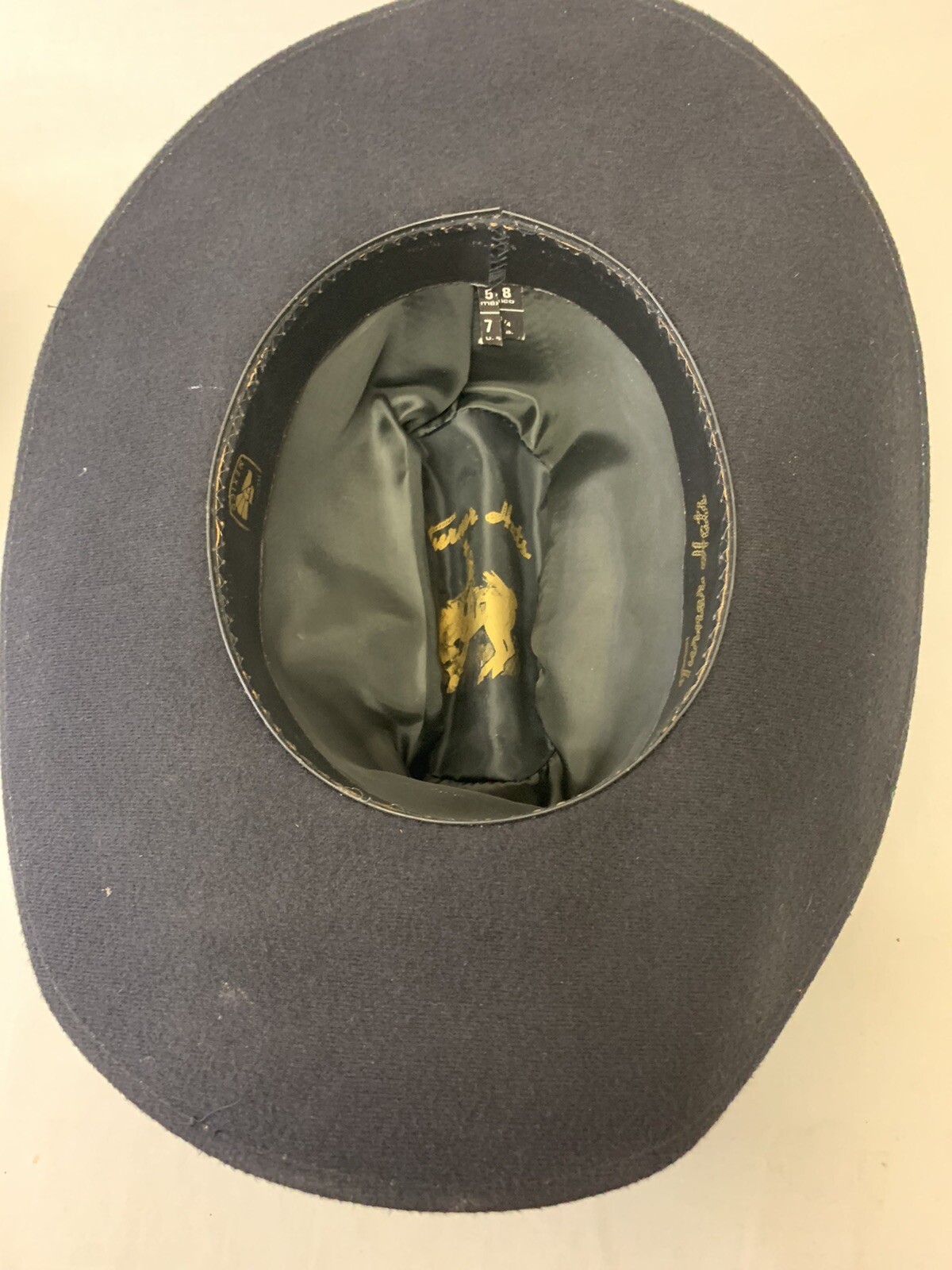 Vintage Turner Hat Western Black Cowboy Hat Wool Siz… - Gem