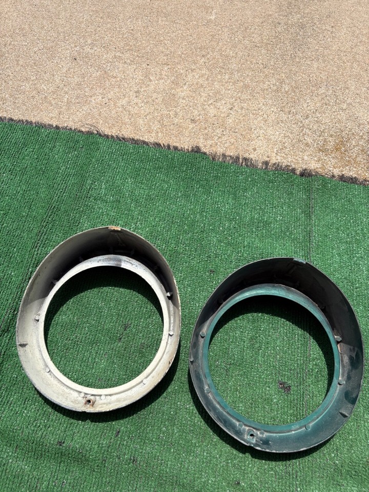 1955 1956 Ford Fairlane Crown Victoria headlight bezels 55 56 | eBay
