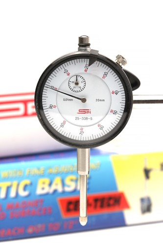 SPI Dial Indicator 0-20mm New with Cen-Tech Magnetic stand | eBay