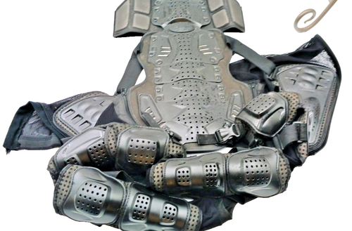 Motorcycle Armor Vest XL Full Body Protection Chest Arms Legs – Worn ...