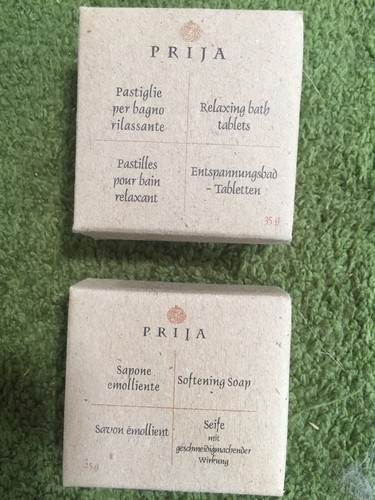 Prija Relaxing Bath Tablets And Softening Soap Travel Size | eBay