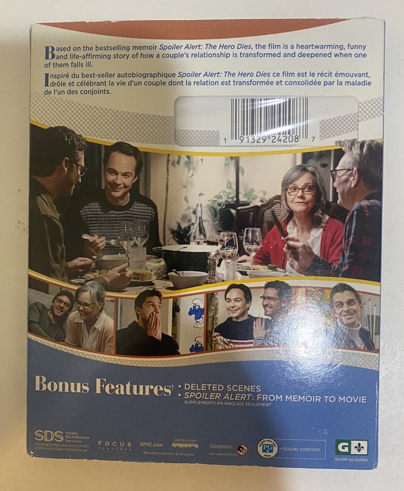 Spoiler Alert Blu-Ray / DVD Combo With Slipcover | eBay