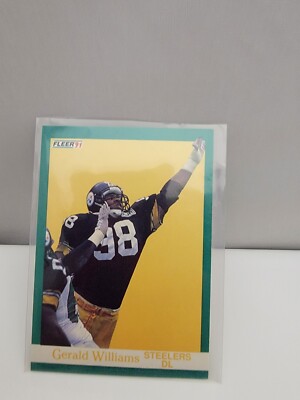 1991 Fleer #166 Gerald Williams Pittsburgh Steelers NFL Football ...