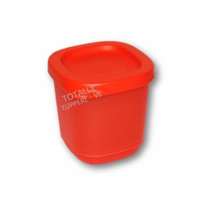 Tupperware Square Round Single Mini Cubix Basic Bright Hot Pepper ...