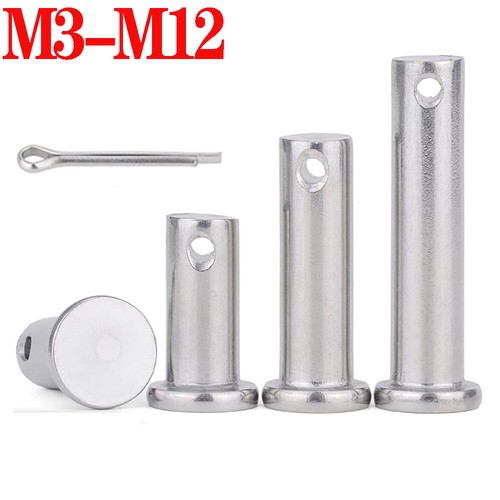 Clevis/Dowel Pins Stainless Steel Flat Head Cylindrical Pin With Hole ...
