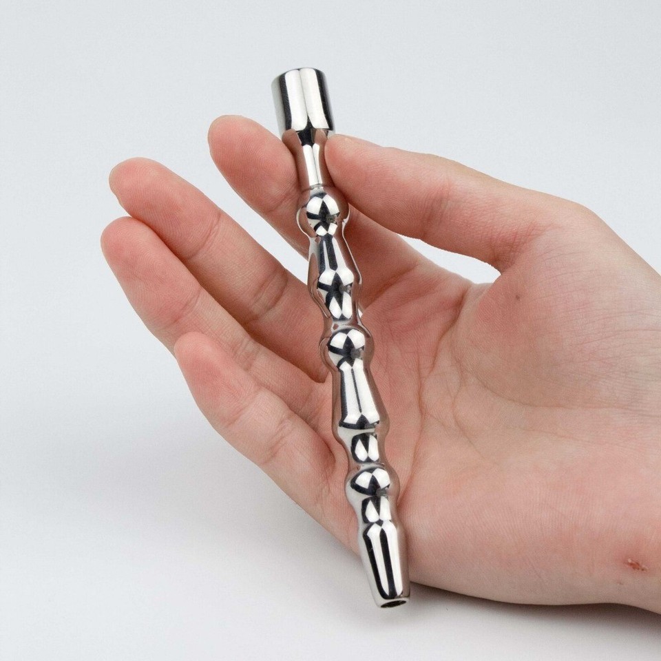 Male Stainless Steel Beads Long Urethral Plug Sounding Penis Plug Rod ...