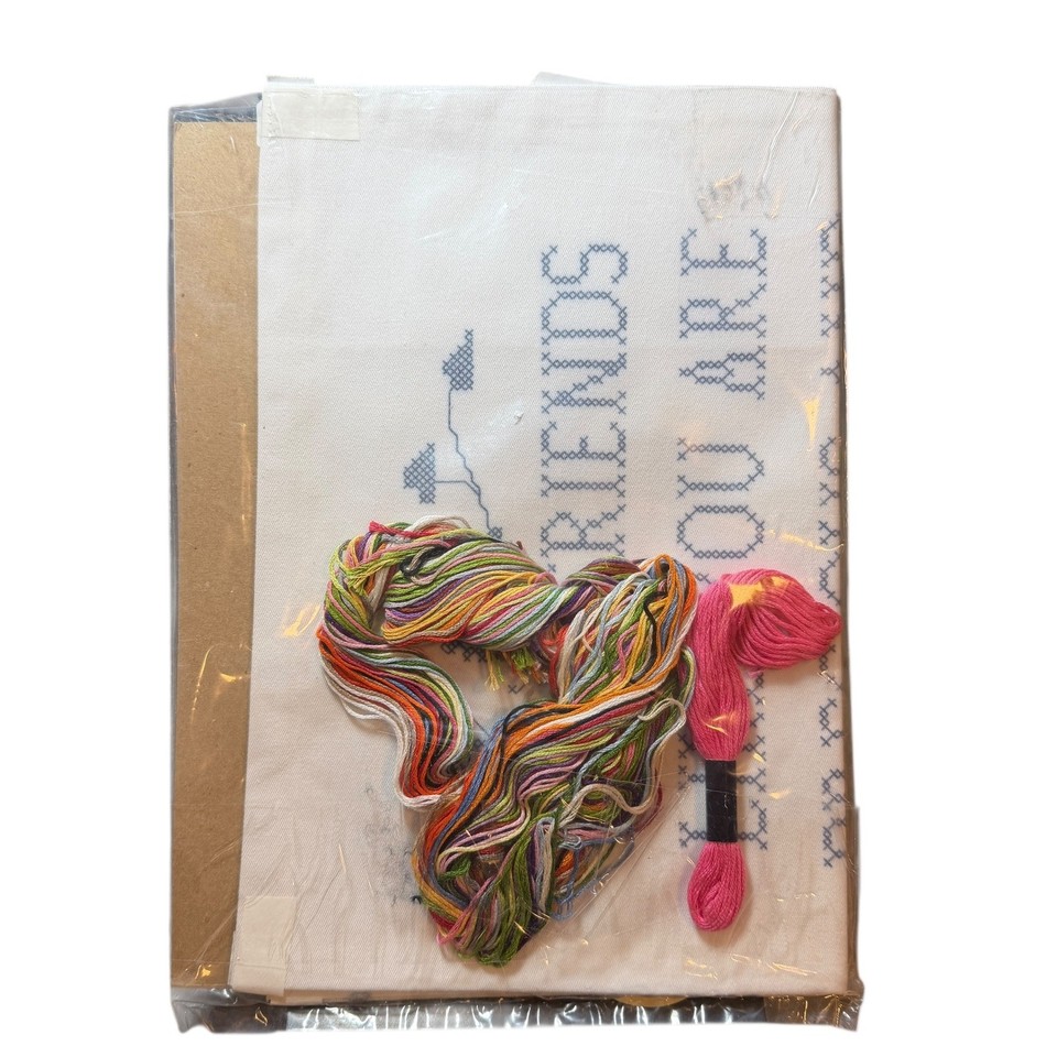 Patty Ann Creations Precious Friends Cross Stitch Kit 732 Stamped Size ...