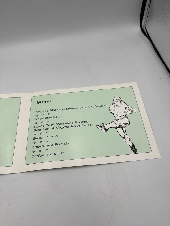 Jimmy Greaves World Cup 1966 Lincoln Sportsman’s Club Dinner Menu 1993 ...