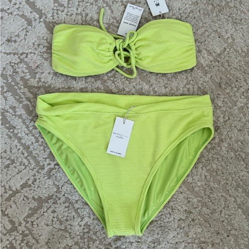 NWT Kenny flowers Watercolors Women’s bikini l bikini bandeau and ...