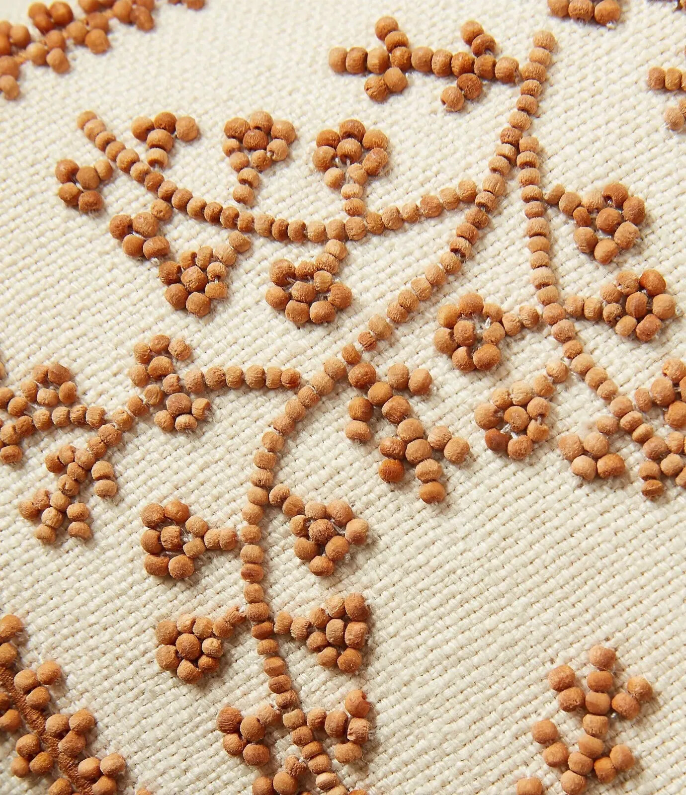 NWT RALPH LAUREN ® "ROSLYN" BEADED DECORATIVE PILLOW 18" x 18" MSRP ...