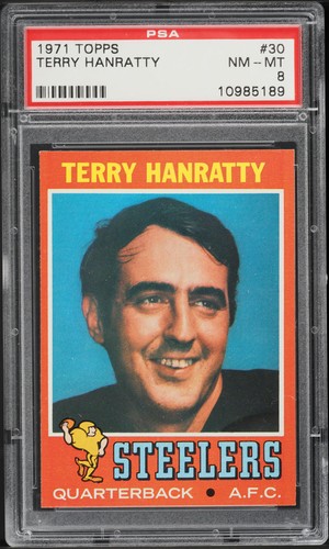 1971 Topps FB Card # 30 Terry Hanratty Pittsburgh Steelers ROOKIE RC ...