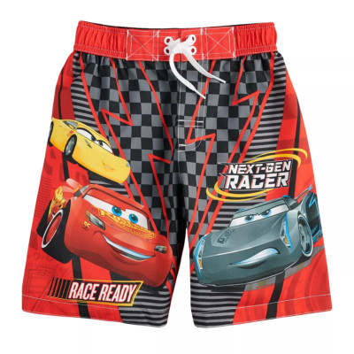 Disney Pixar Cars ☆ Little Boys' Lightning McQueen Swim Trunks ☆ Sizes ...
