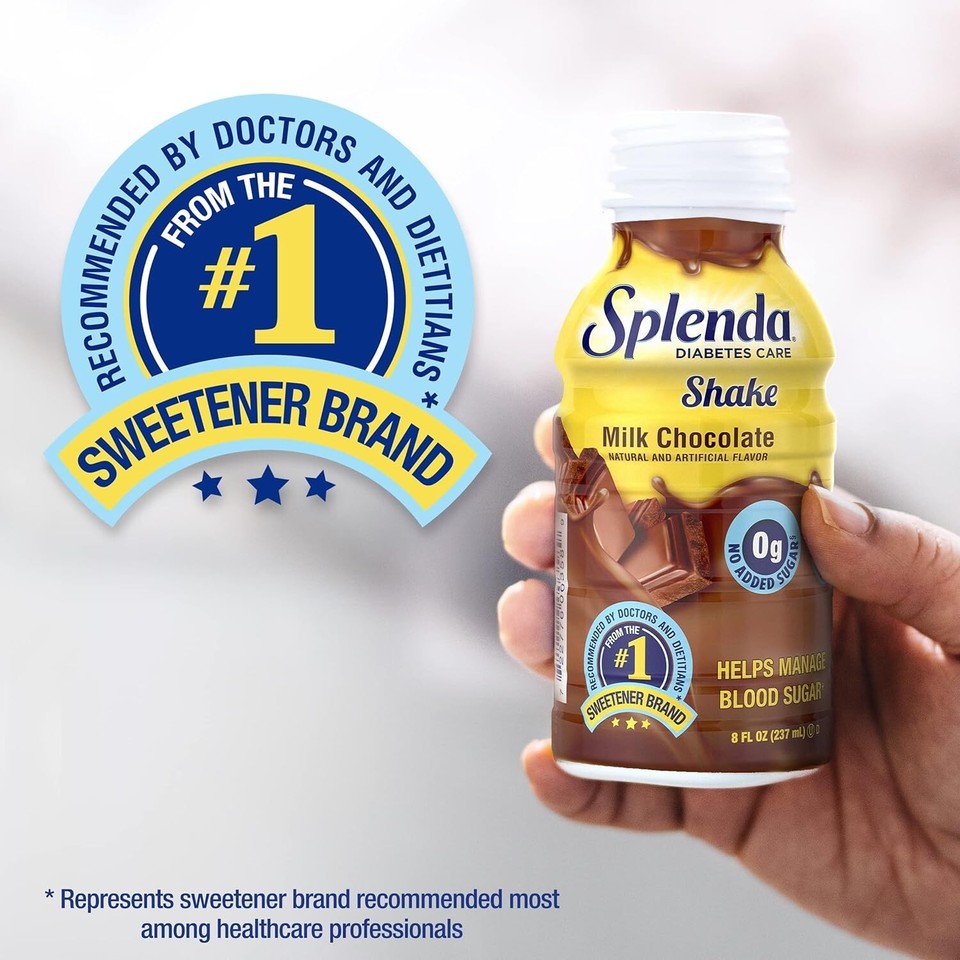 SPLENDA Diabetes Care Shakes - Meal Replacement Shake, Milk Chocolate ...
