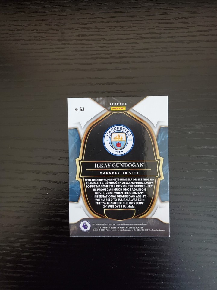 Ilkay Gundogan - 2022-23 Panini Select Premier League Soccer Terrace ...