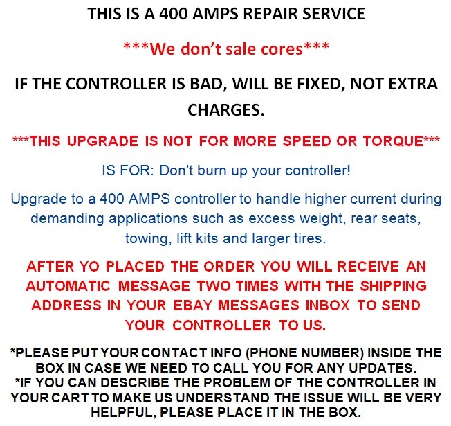EzGo PDS 1206MX Motor Speed Controller 36V 400 Amp | 73326G0 UPGRADE ...