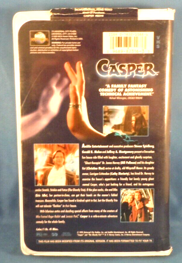 VHS! - CASPER with Cathy Moriarty & Eric Idle 96898231633 | eBay