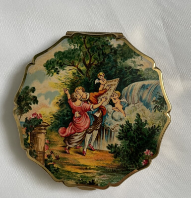 Vintage Stratton Victorian Courting Powder Compact Case 1960 England | eBay