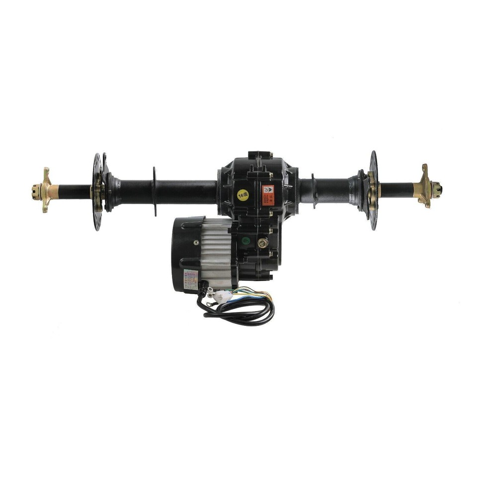 Front + Rear Axle Kit 1000W 1500W Differential Motor Tire for Mower ATV ...