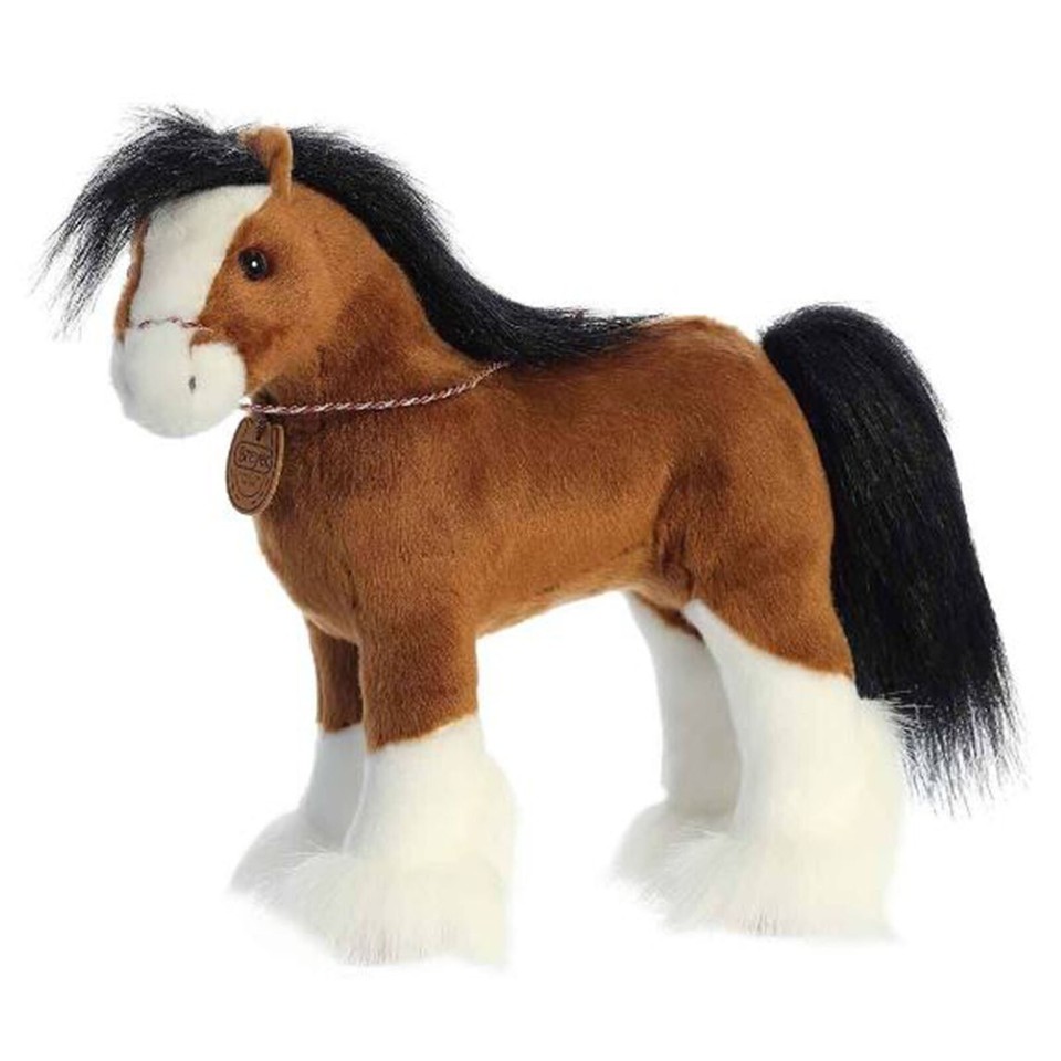 Aurora Breyer Showstoppers Clydesdale Horse 13 Inch Plush Figure NEW IN ...