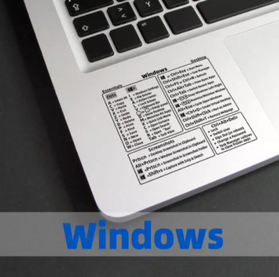 Windows PC Laptop Keyboard Reference Shortcut Sticker | eBay UK