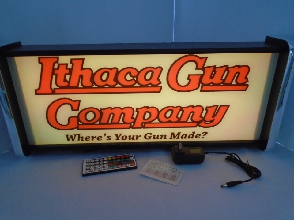 Ithaca Gun Company LED Display lighted sign lightbox Hanging Light | eBay