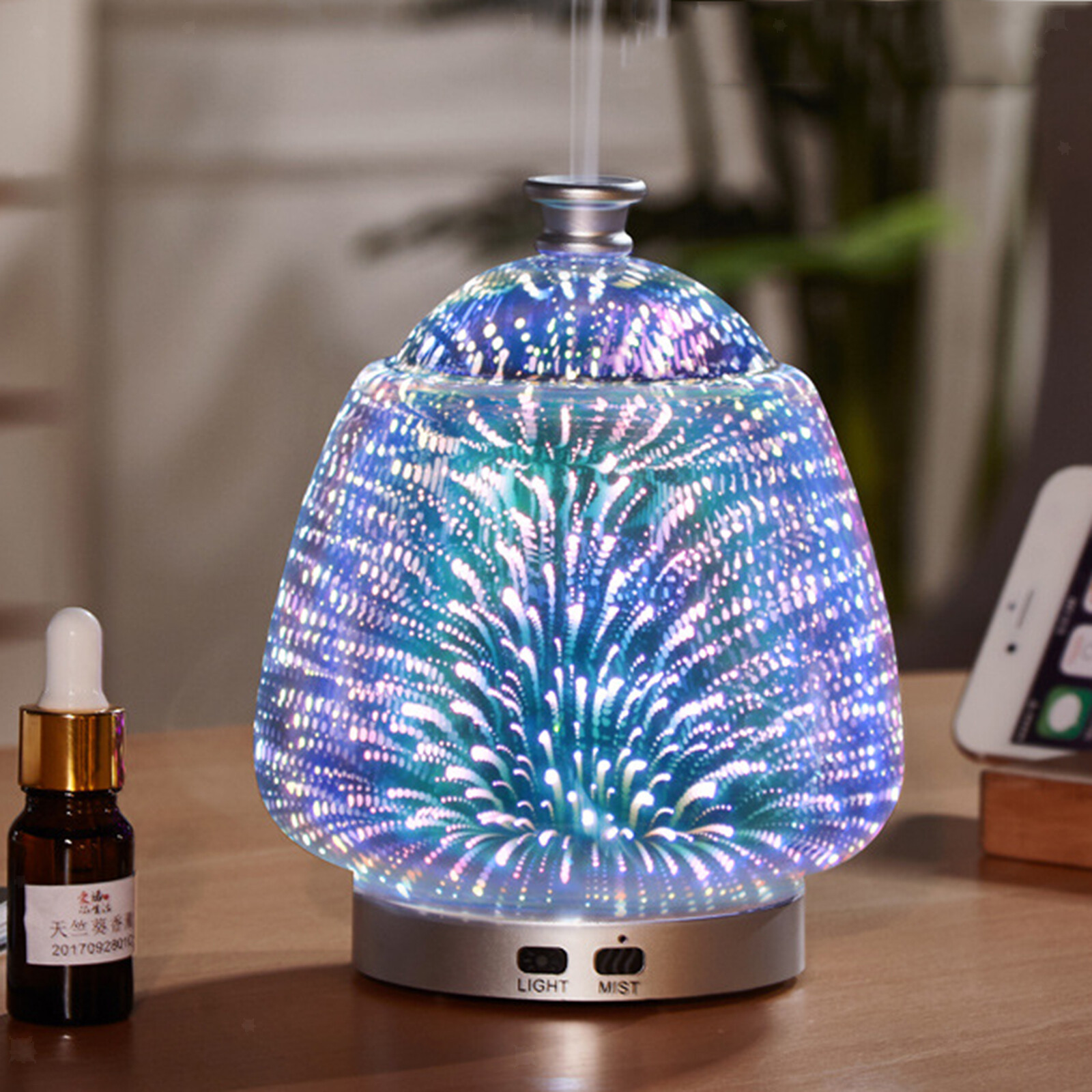 Tabletop 120mL Humidifier Aroma Essential Oil Night Light for Car | eBay