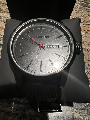 Mens Watch!! Express black stainless steel mens watch New In Box | eBay