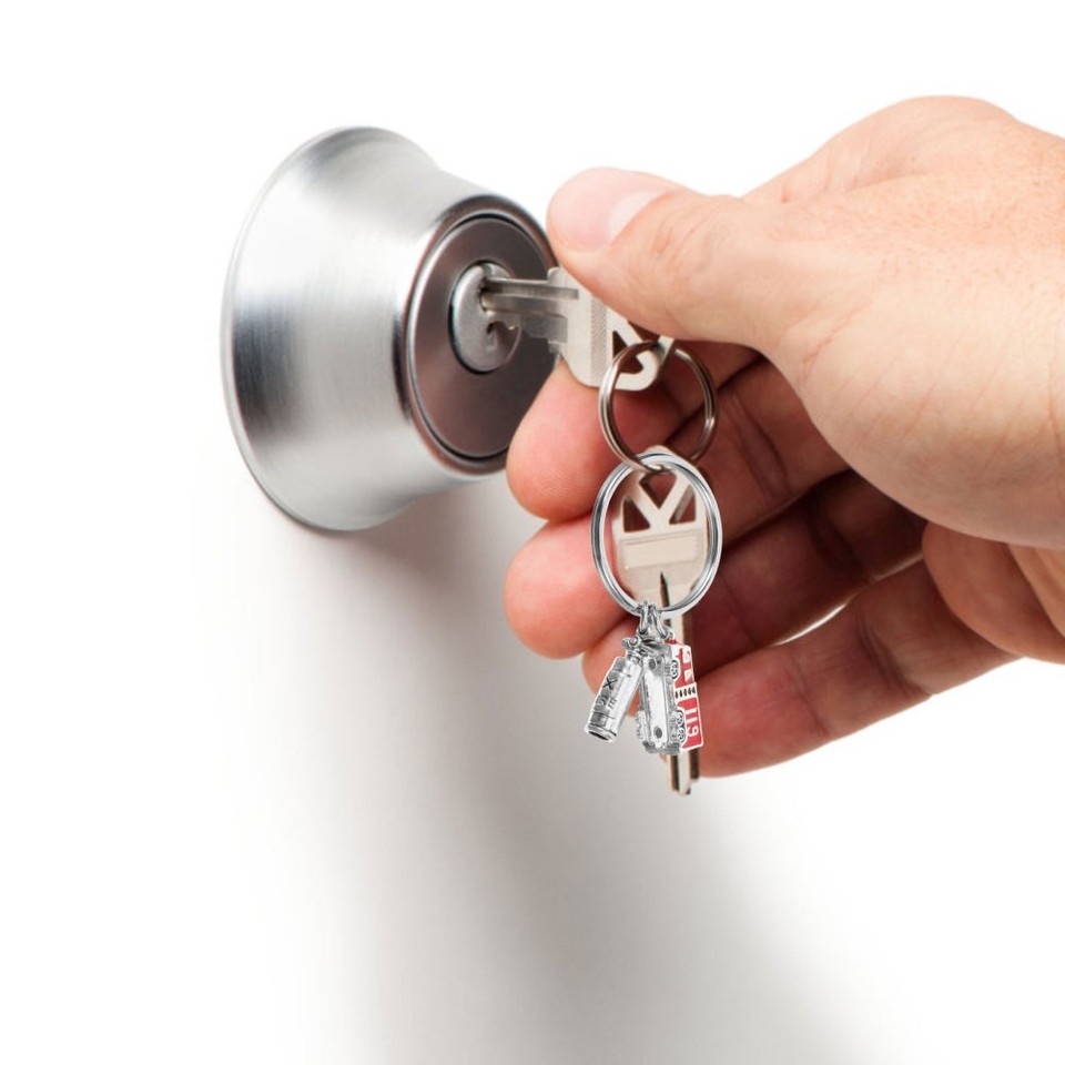 Fire Extinguisher Keyrings Hanging Firefighter Chain Mini Truck Purse ...