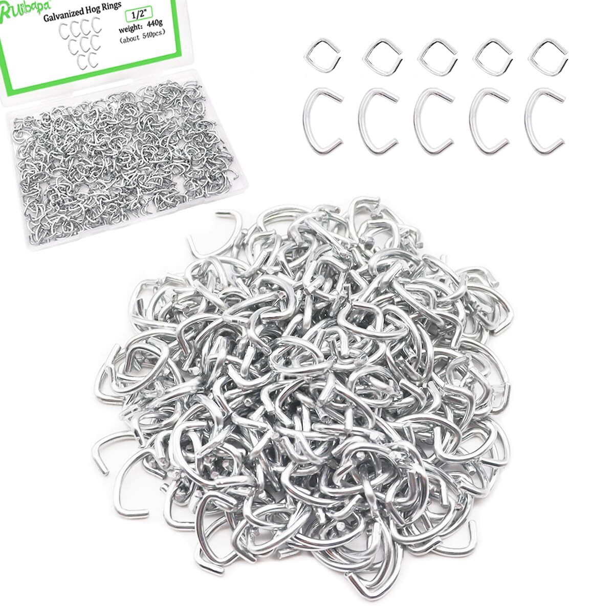 1/2 Galvanized Hog Rings Professional Upholstery Hog Rings Installation ...