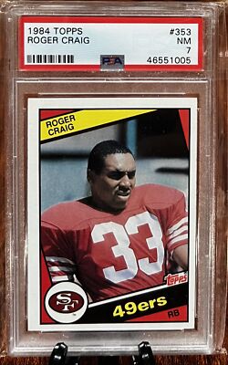 1984 Topps Rookie PSA 7 #353 Roger Craig RC | eBay