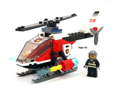 Lego 7238 City Fire Helicopter Pompier Rescue complet de 2005 -C281 | eBay