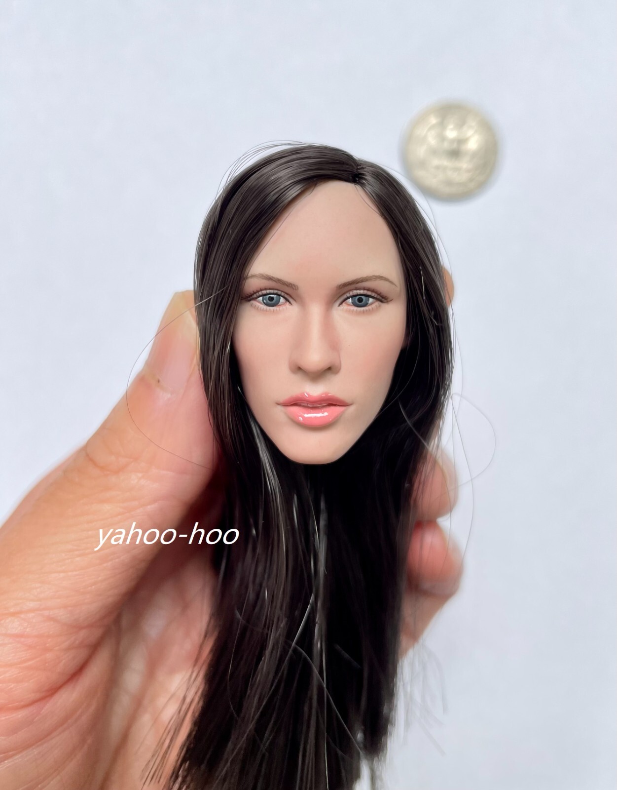 1/6 Female Head Sculpt Fox Black Straight Hair For 12" TBLeague PHICEN Figure | eBay