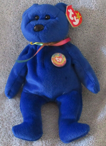 Ty Beanie Baby Clubby DOB July 7, 1998 MWMT Free Shipping | eBay