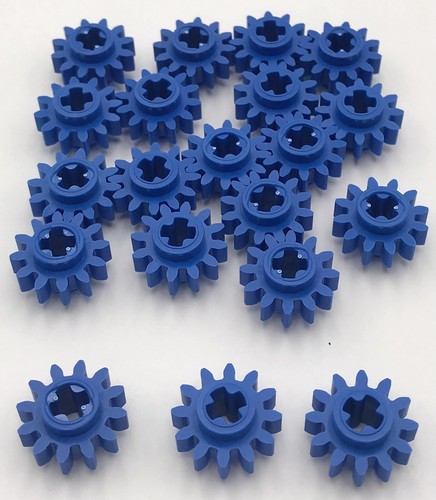 Lego 20 New Blue Technic Gears 12 Tooth Pieces | eBay