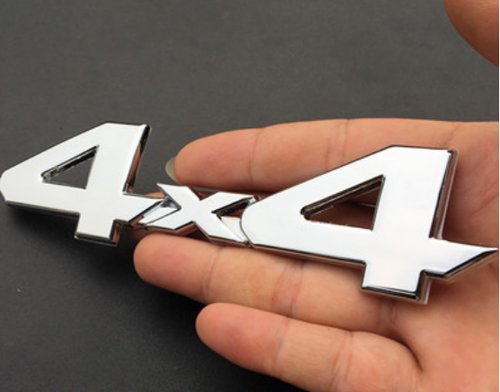 Metal Chrome 4X4 Logo Badge Car Trunk Rear Fender Emblem Decal Sticker ...