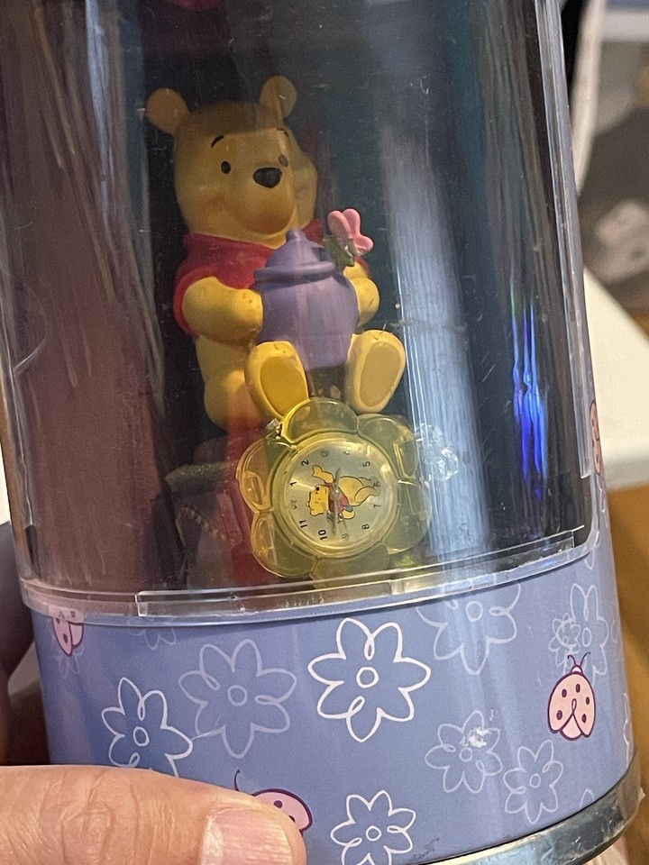 2001 DISNEY Eeyore Watch w/ Winnie-the Pooh Full Body Figurine Statue ...