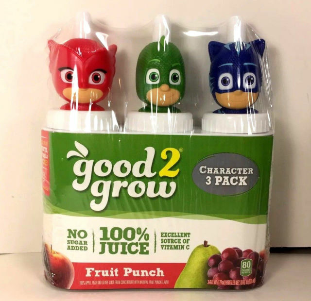 PJ Masks Good2grow Juice Fruit Punch Catboy Gekko Owlette Toppers Fast ...