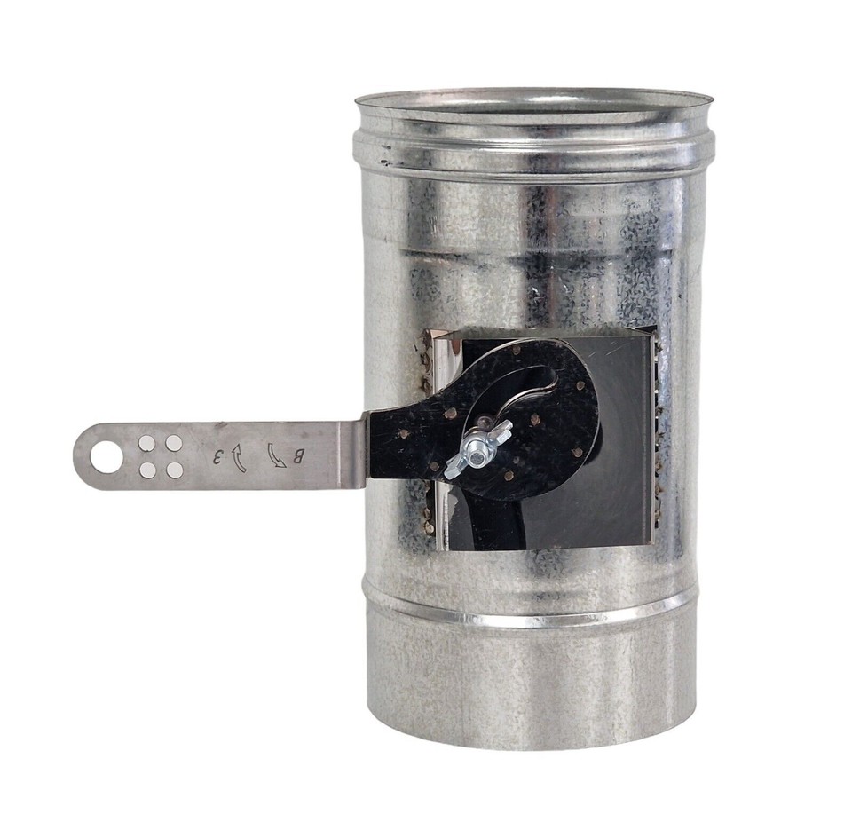 Flue Liner Damper Stove Pipe Adjustable Shutter Chimney Tube Valve ...