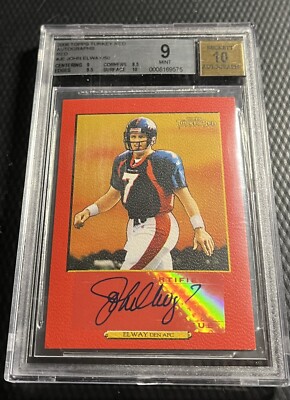 2006 John Elway Broncos Topps Turkey Red BGS 9/10 Auto - 47/50 | eBay